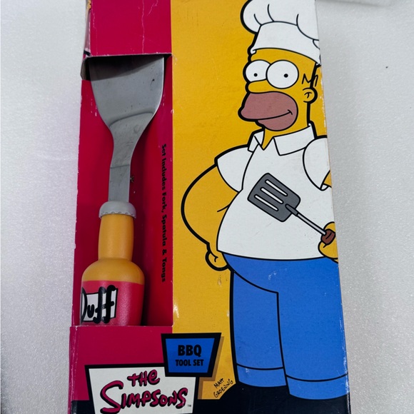 Simpsons | Kitchen | Vintage 203 The Simpsons Bbq Tool Set Forktongs ...